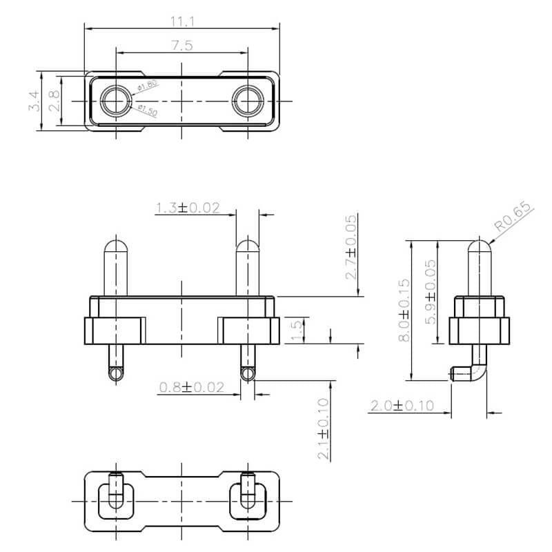 PCB Pins Connector 2D/3D - Promax Pogo Pin